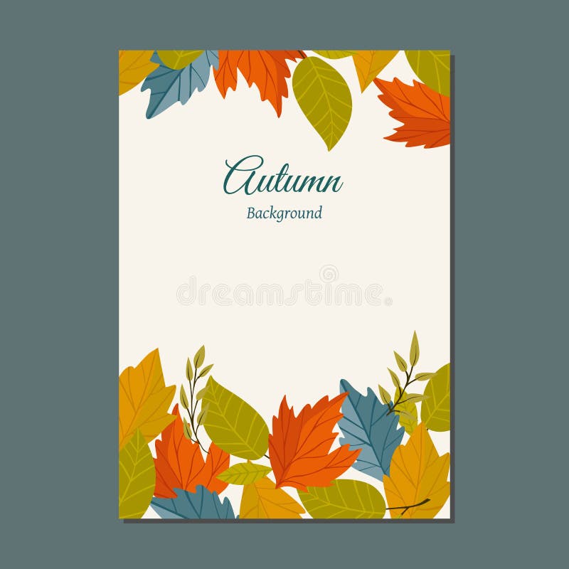 Autumn Background Vector Illustration Stock Vector - Illustration of ...