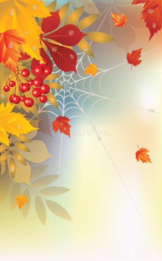 Web stock vector. Illustration of october, trees, seasons - 3143764