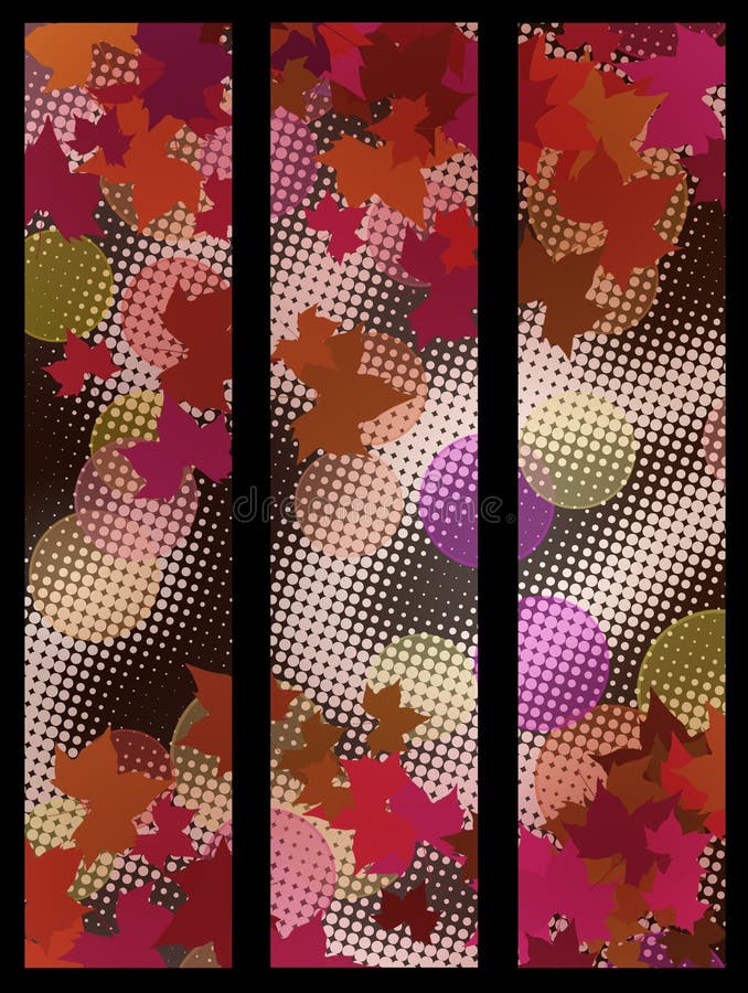 Autumn banners stock illustration. Illustration of halftone - 27538464