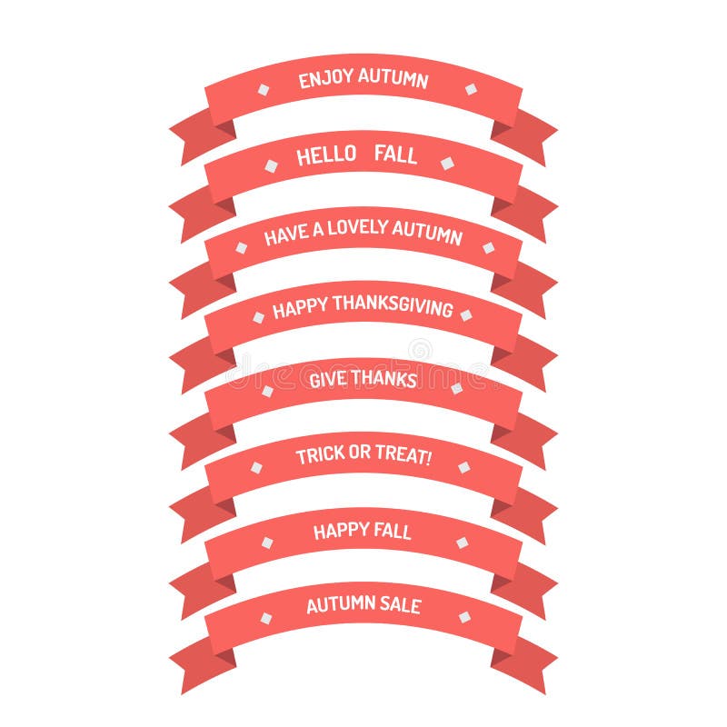 Autumn banners stock vector. Illustration of icon, name - 78834218