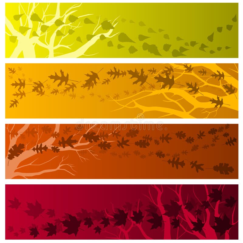 Autumn banner stock vector. Illustration of tree, sunlight - 33381867