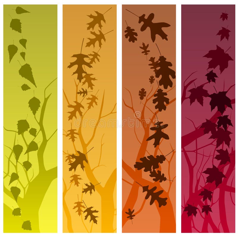 Autumn banners vertical stock vector. Illustration of leaves - 10371546