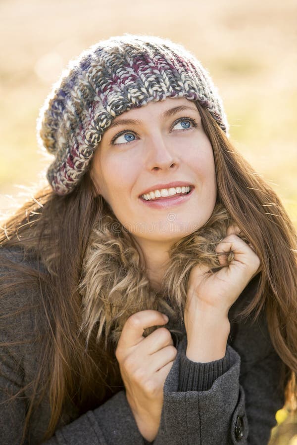 Autumn beautiful woman stock photo. Image of glamor, alone - 61317024