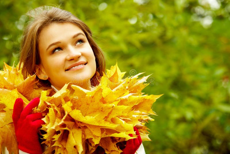 Autumn beauty stock image. Image of attractive, lifestyle - 15940601