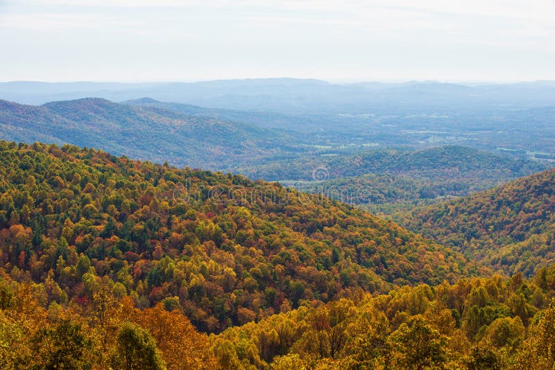 Autumn in the Blue Ridge Mountains Stock Photo - Image of skylinedrive ...