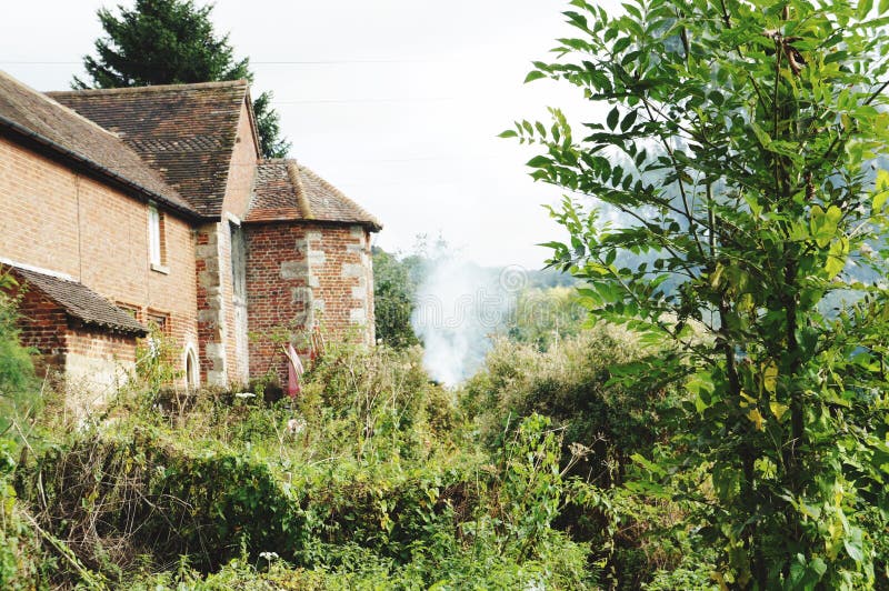 Autumn bonfire stock image. Image of autumn, trees, smoke - 78600453