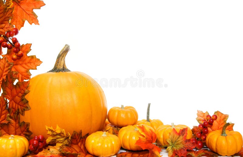 Autumn border stock image. Image of decoration, edge - 33355645