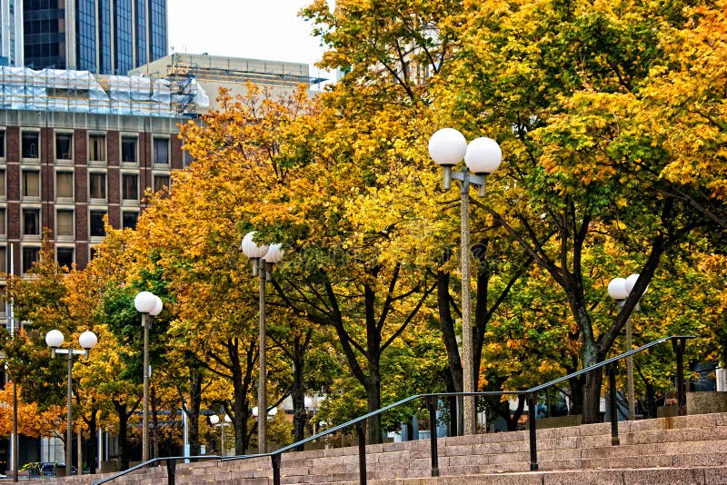Lush Boston Garden stock image. Image of architecture - 1286417