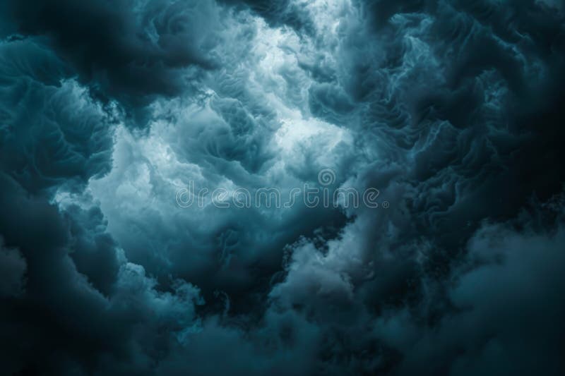 An Autumn Breeze Blows through Ominous Cloudscapes and Thunderclouds ...