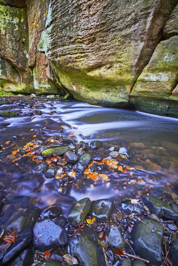 Autumn brook stock photo. Image of sandstones, colorful - 65425456