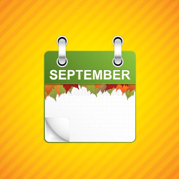 September Calendar Autumn Stock Illustrations – 8,984 September ...