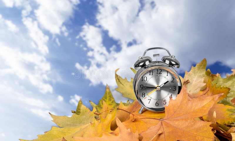 Autumn stock image. Image of season, clock, instrument - 58674431