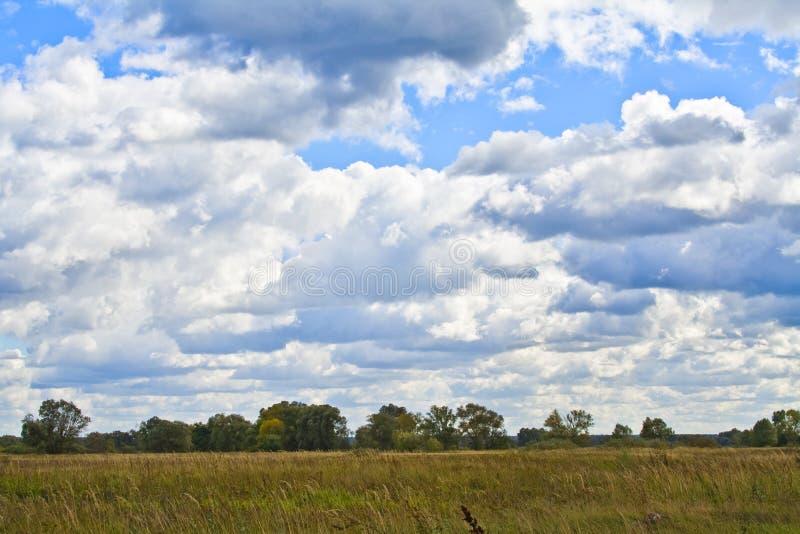 Autumn clouds stock photo. Image of change, green, light - 3378432