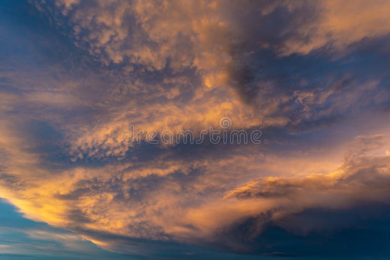 Autumn Clouds! stock image. Image of sunset, autumn - 260360007