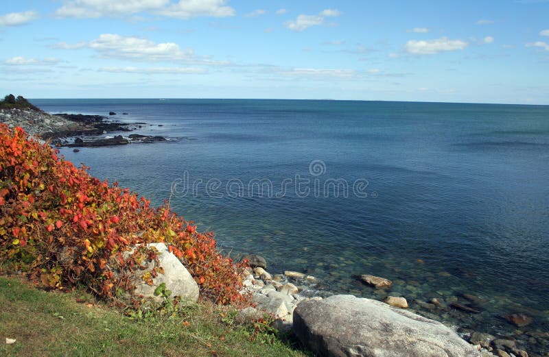 Autumn Coastline stock photo. Image of ocean, hampshire - 7613656