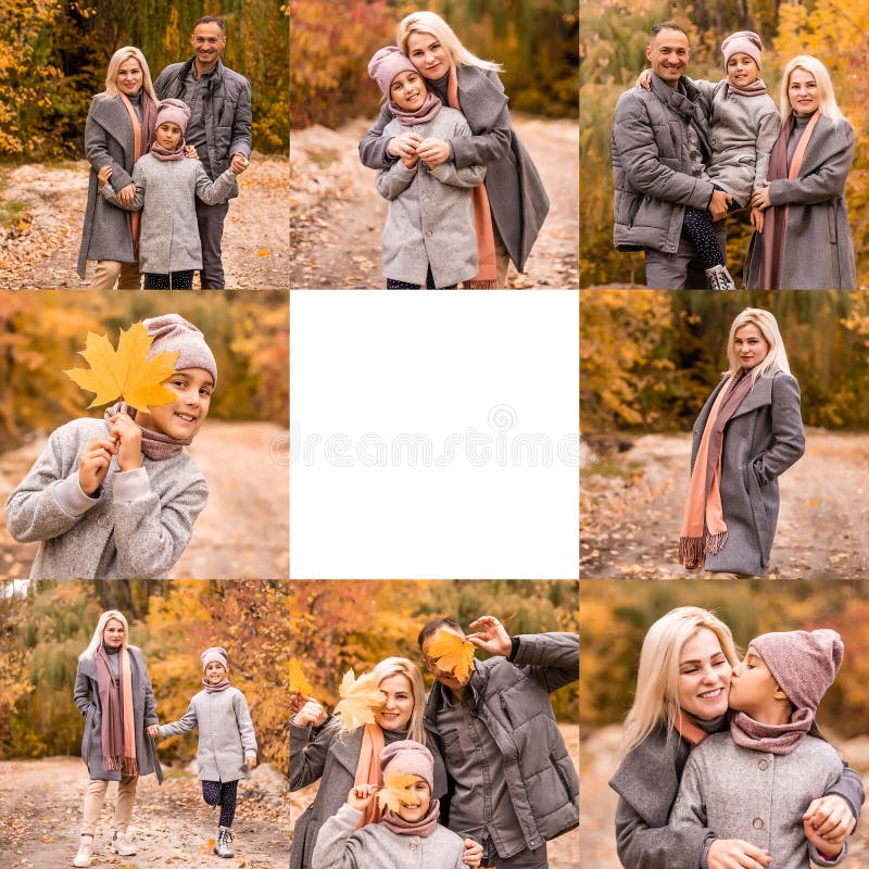 Autumn Collage of Nine Photos. Fall. Cozy Mood Stock Image - Image of ...