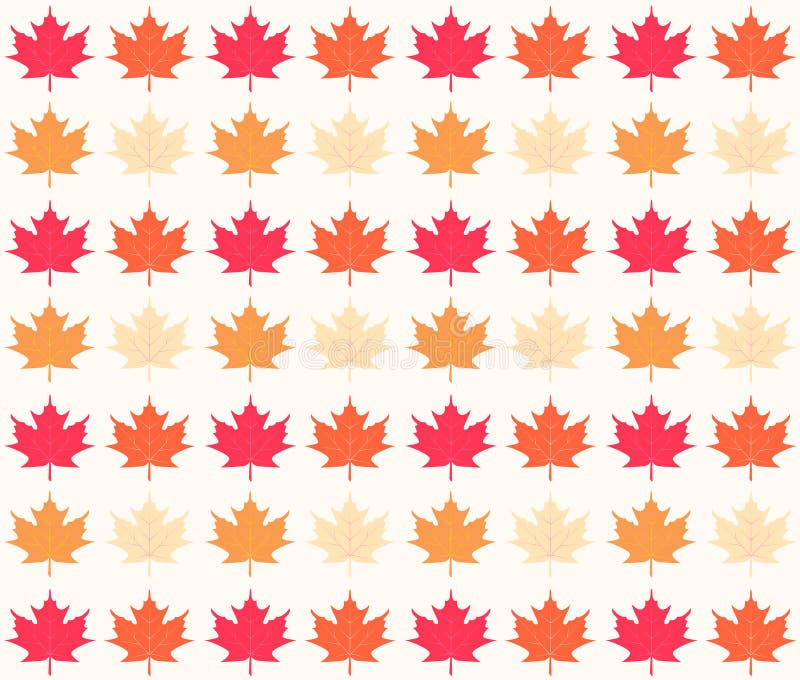 Autumn Colorful Leaves Pattern. Seasonal Content Stock Vector ...