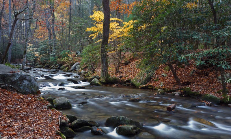 Autumn Colors, Mountains Stream Stock Image - Image of majestic, season ...