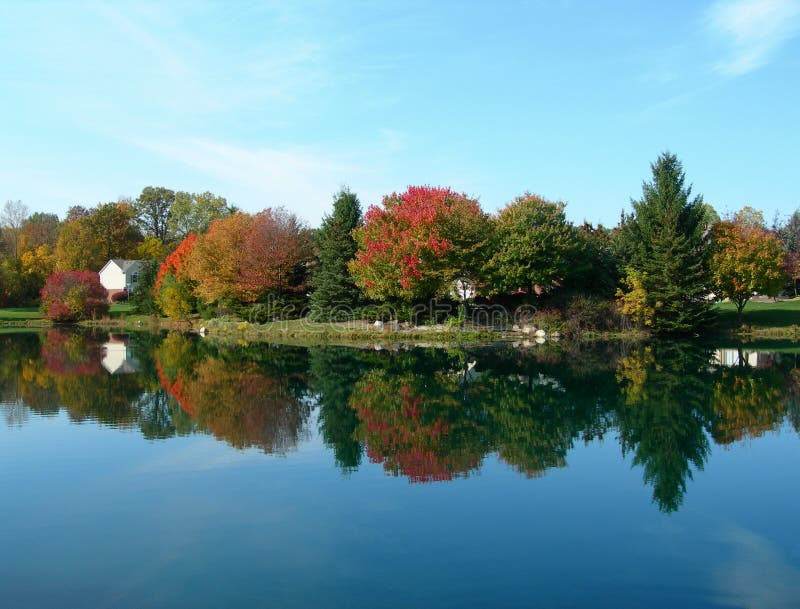 Fall Contrast stock photo. Image of lifestyle, pond, indian - 330646