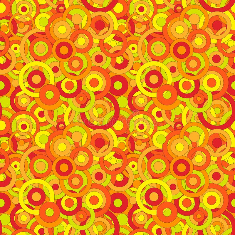 Autumn Colors Seamless Geometric Pattern. Illustration Stock Vector ...