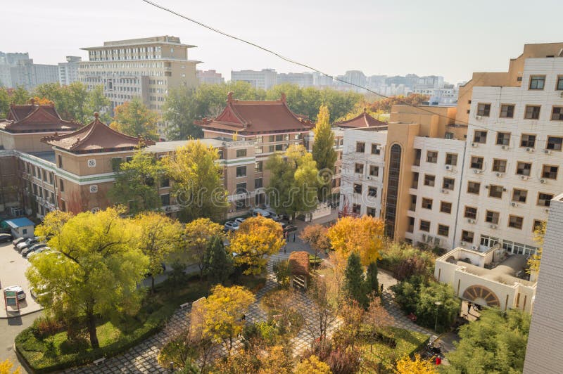 Autumn Colour Scenery in College 3 Editorial Stock Image - Image of ...