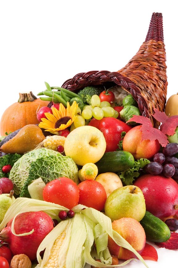 Autumn Cornucopia stock image. Image of pear, fruit, cranberry - 1436901