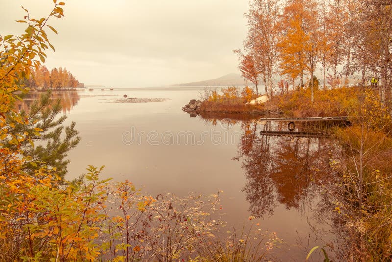 Glorious Autumn Day in Scandinavia in Sweden Stock Image - Image of ...