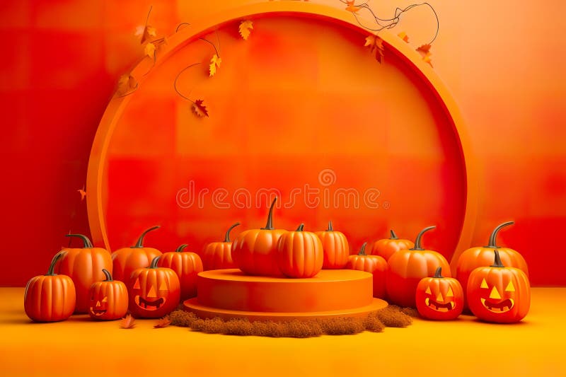 Autumn Delights: Vibrant and Cozy Fall Background. Stock Illustration ...