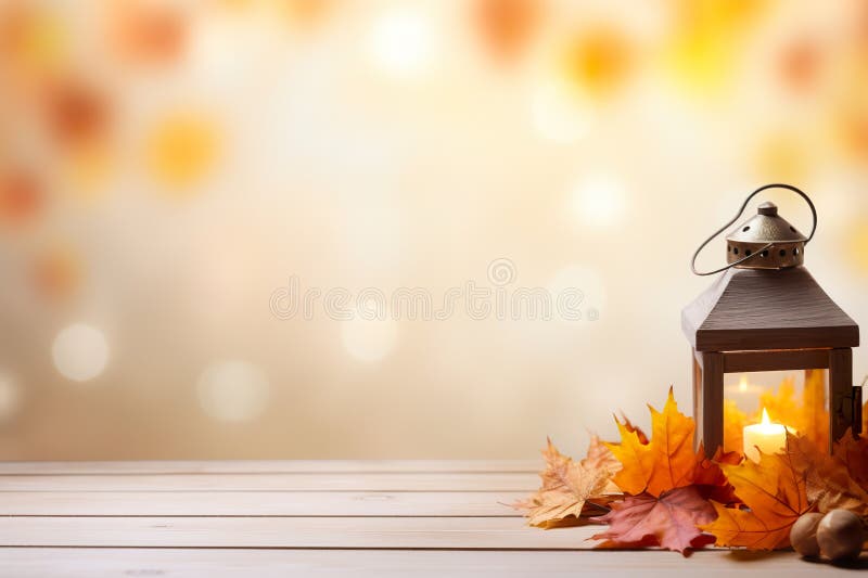 Autumn Delights: Vibrant and Cozy Fall Background. Stock Illustration ...