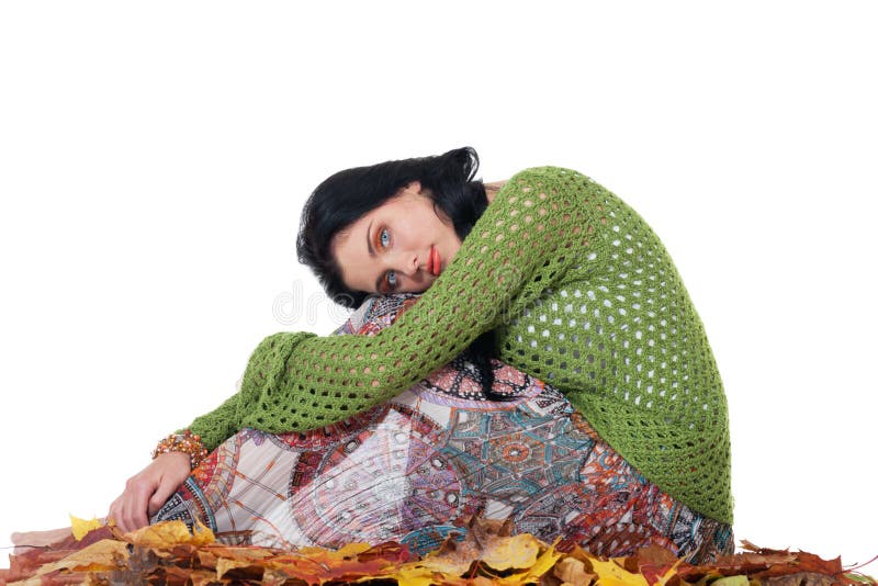 Autumn depression stock image. Image of looking, maple - 27207053