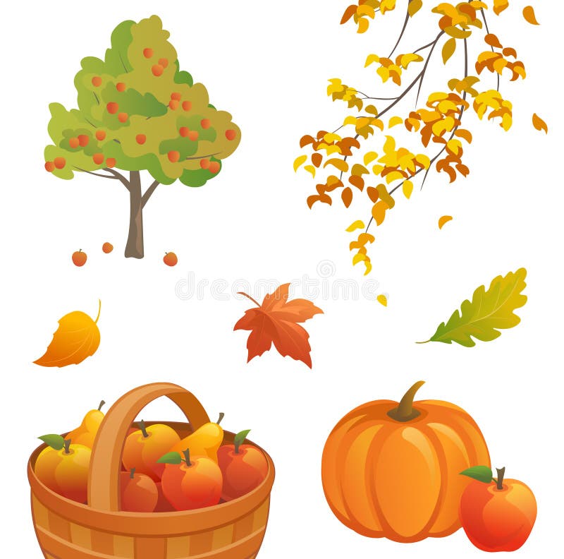 Autumn design elements stock vector. Illustration of drawing - 44169031
