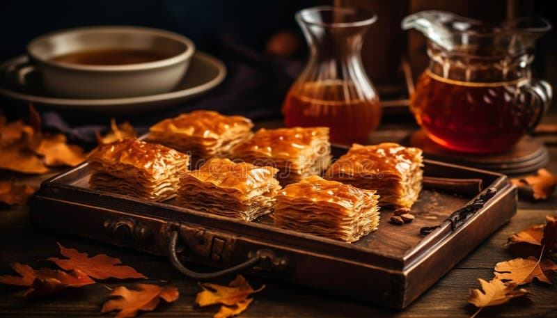Autumn Dessert Table with Sweet Baked Goods Generated by AI Stock Photo ...