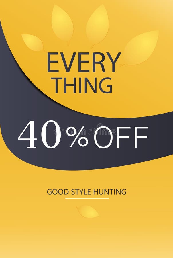 Autumn Discount Banner, Header , Voucher , Coupon. Creative Design ...