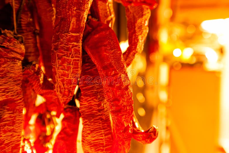 Autumn dried peppers stock image. Image of early, colored - 75290161