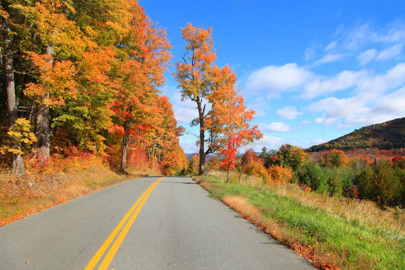 Autumn Drive Fall Colors Alaska Mountain Highway Transportation Stock ...