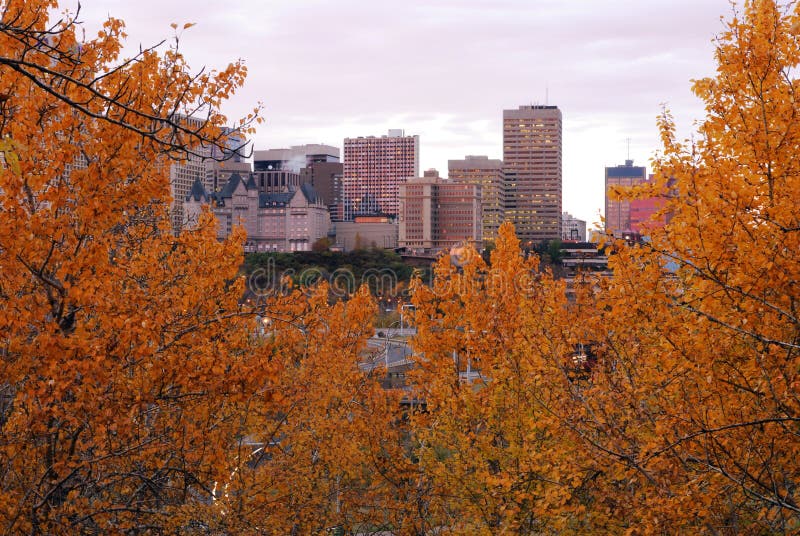 Edmonton Downtown skyline stock photo. Image of skyline - 3255304