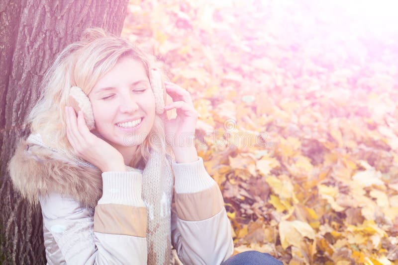 Autumn emotion stock image. Image of life, smile, autumn - 27444355