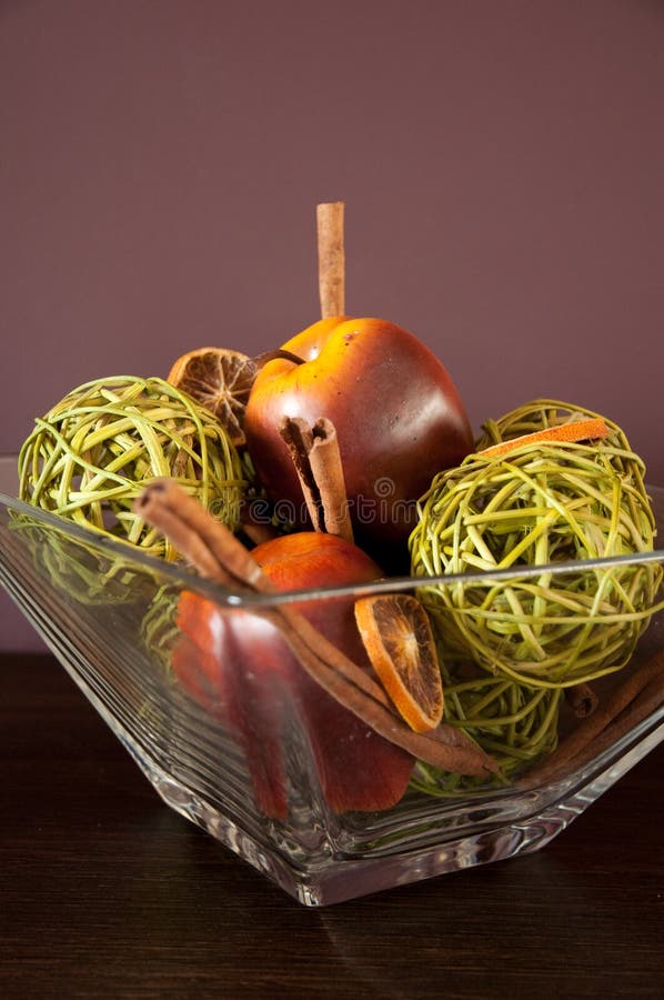 Fall Decoration with Fruits and Text Vielen Dank Stock Photo - Image of ...