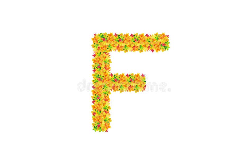 Autumn Fall Leaves Alphabet, Alphabet of Autumn Leaves, Letter Made ...