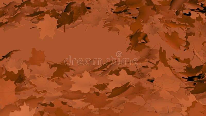 Autumn Fall Leaves on Gradient Background. Blowing Wind and Flying ...