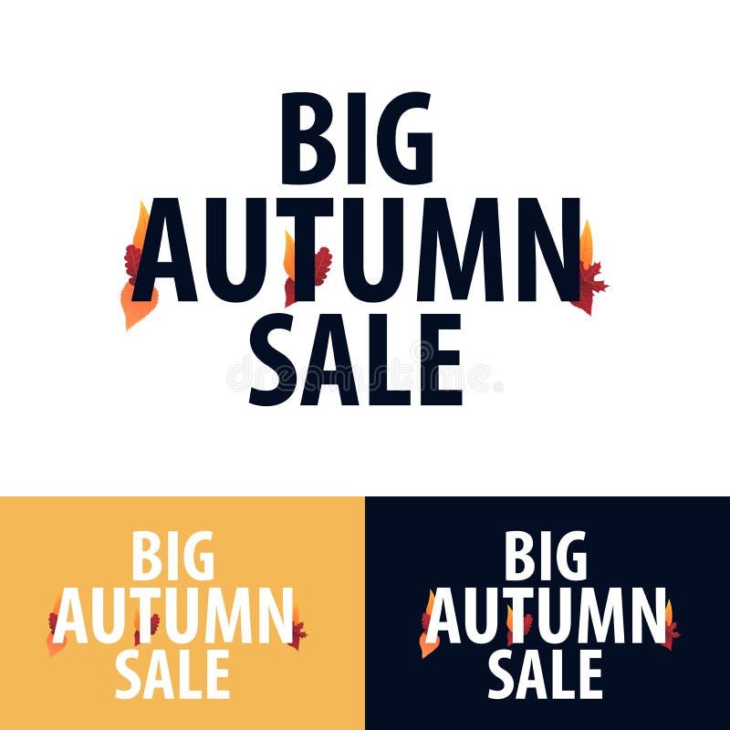 Autumn Fall Logo and Emblem. Vector Illustration. Stock Photo - Image ...