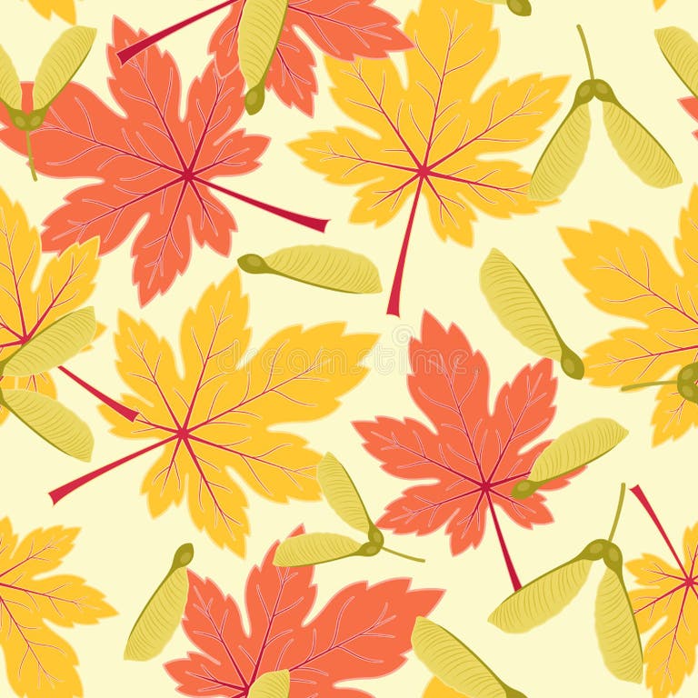Repeating Maple Leaf Pattern Stock Illustrations – 1,224 Repeating ...