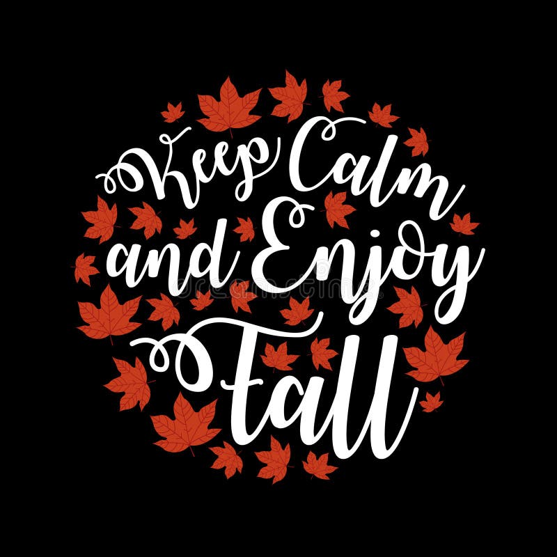 Fall Quote Card Autumn Message Pumpkin Leaves Berry Apple Harvest Hello ...