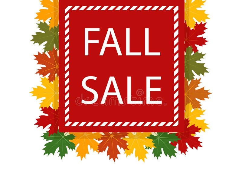 Fall Sale, Discount Poster Design Template. Promotion Banner for Shop ...