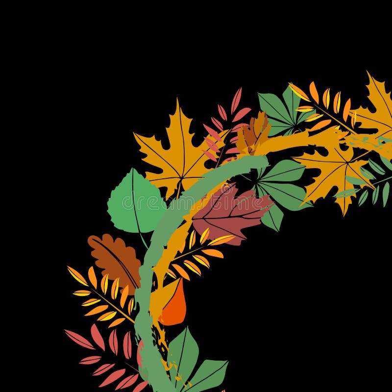 Autumn Fall Season Vector Design Nature Stock Vector - Illustration of ...