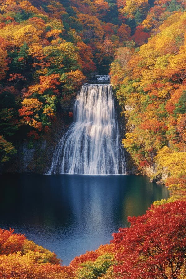 Autumn Falls Scene stock image. Image of habitat, beauty - 363598225