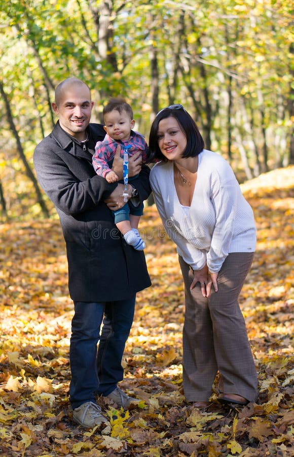Autumn family stock photo. Image of child, family, park - 45796002