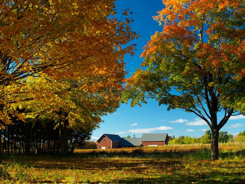 Autumn Small Town America stock photo. Image of outdoors - 28455838