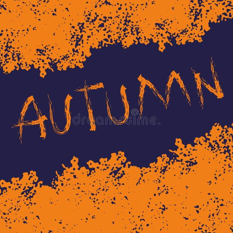 Autumn Fire. the Poster. Vector Graphics. Stock Vector - Illustration ...