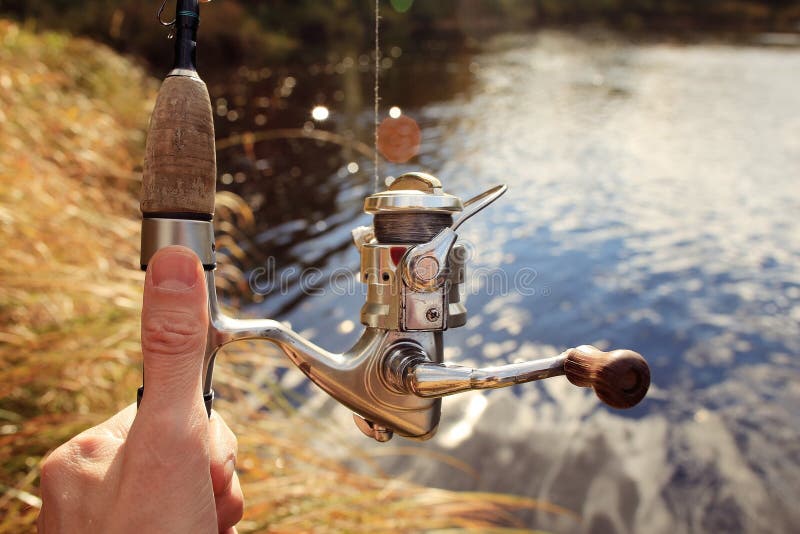 Autumn fishing spinning stock image. Image of landscape - 66119653